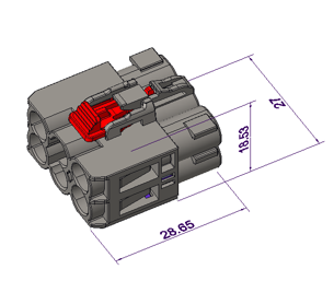 HMTD 6P 90° Famela Connector - KSE
