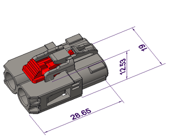 HMTD 2P 90° Famela Connector - KSE