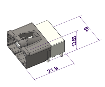 KSE HMTD 2P 90° Board Connector - KSE